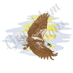 Flying Eagle Machine Embroidery Design Embroidery Designs - Etsy