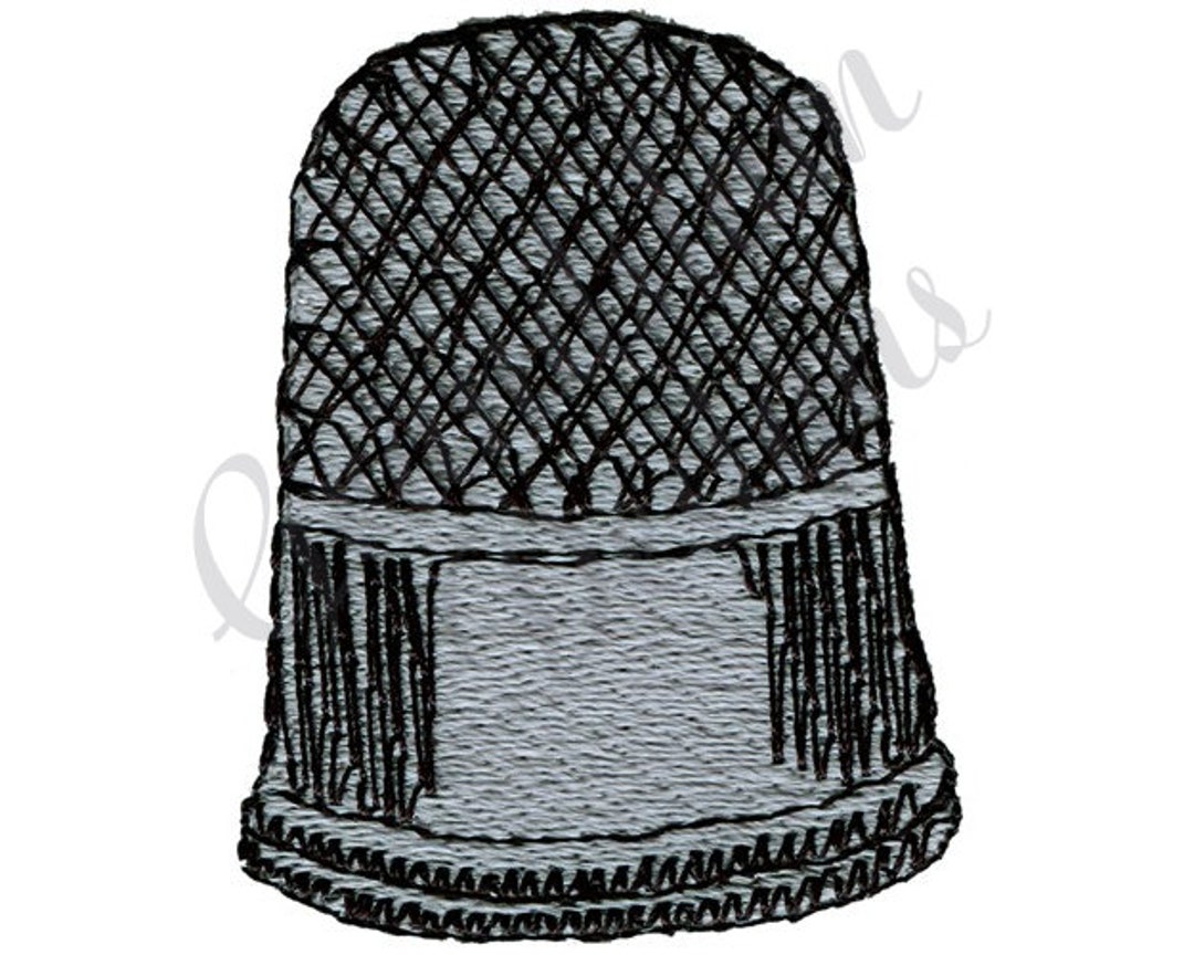 Thimble Machine Embroidery Design – Instant Download - Etsy