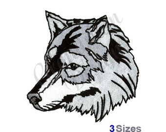 Howling Wolf Machine Embroidery Design - Etsy
