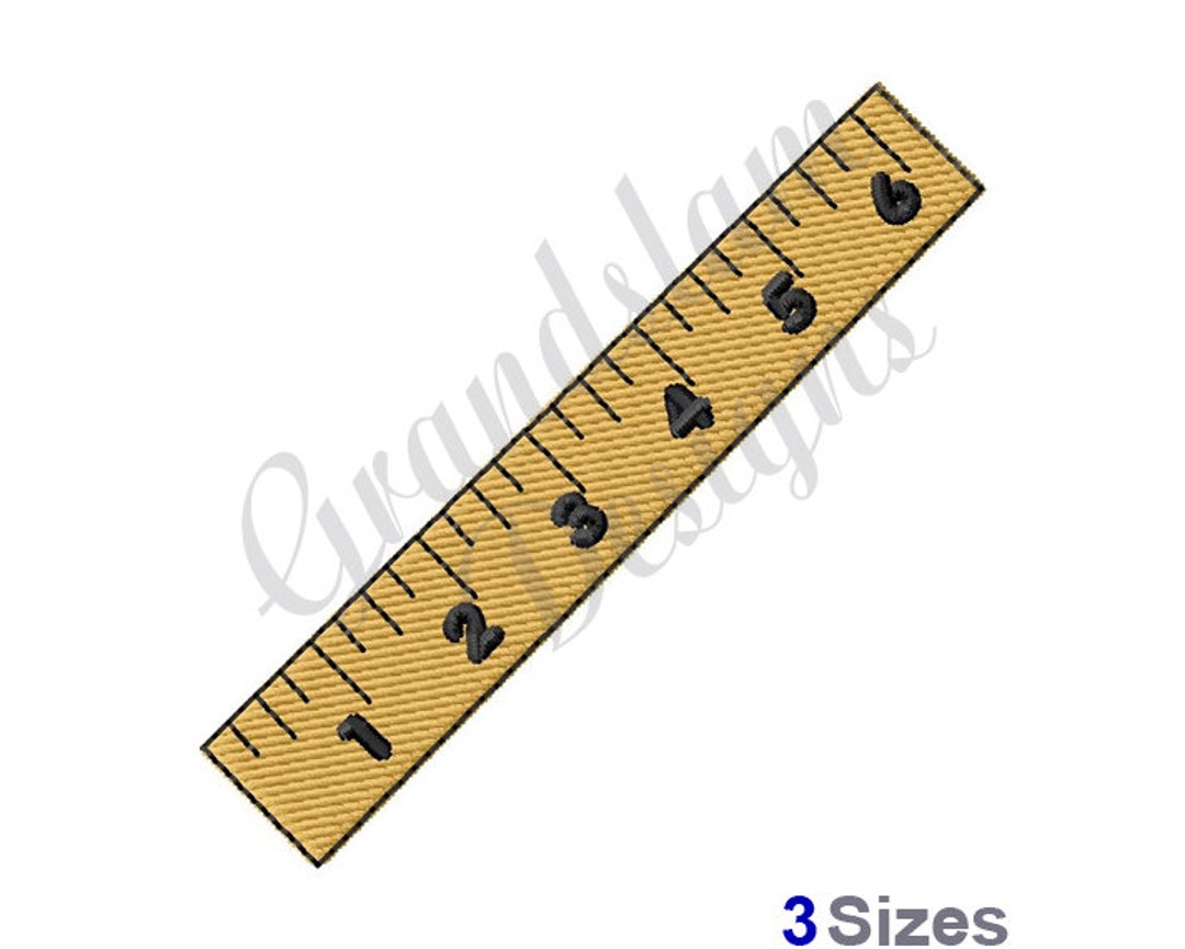 Ruler - Machine Embroidery Design - 3 Sizes - Etsy