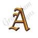 Old English Letter A - Machine Embroidery Design - Etsy