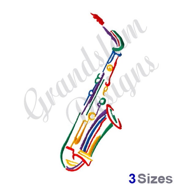 Saxophone Embroidery - Etsy