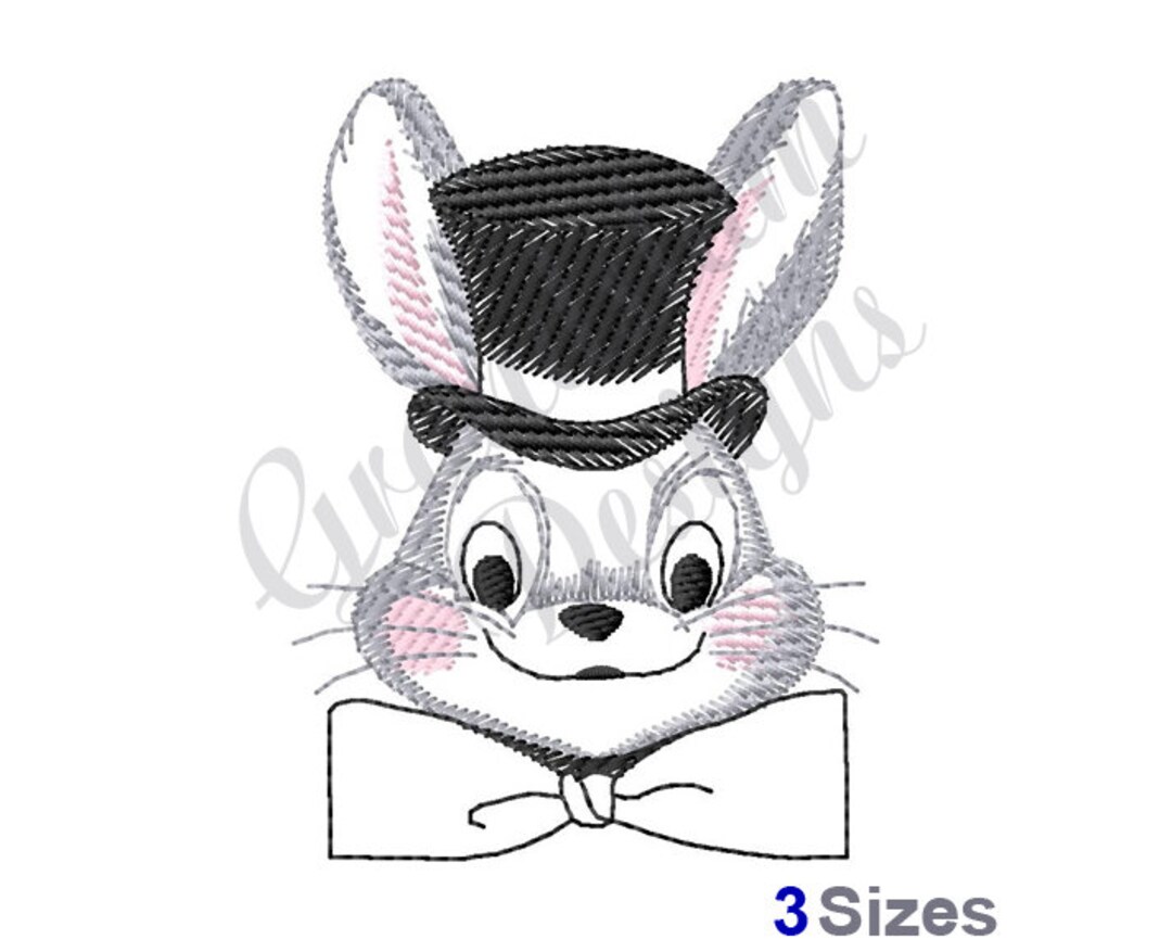 Bunny Face - Machine Embroidery Design, Embroidery Designs, Machine ...