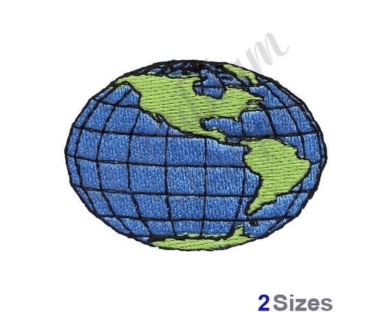 Sewing & Fiber The Earth Machine Embroidery Design Planet Earth Pattern ...
