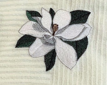 Magnolia Embroidery Design. Machine Embroidery Design. - Etsy