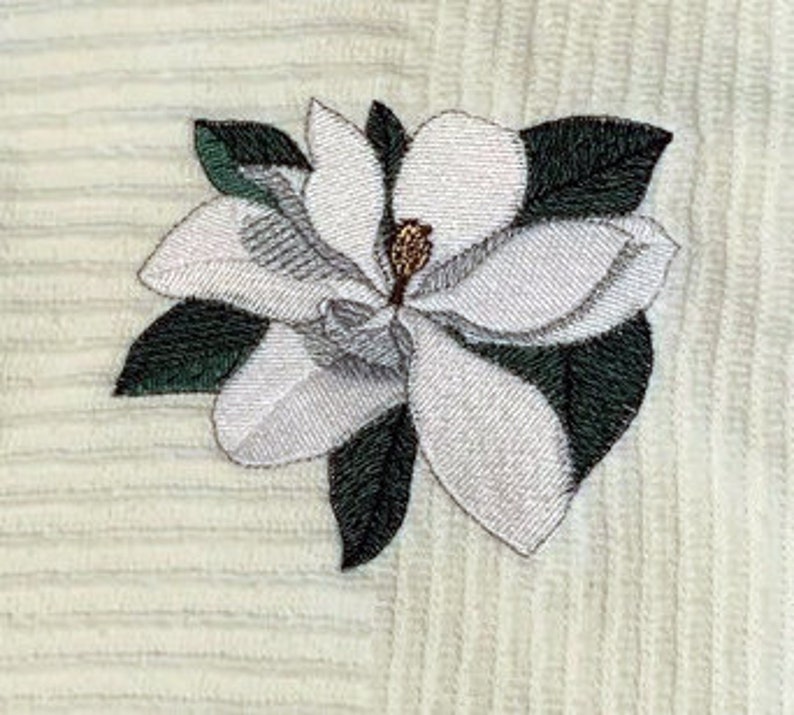 Magnolia Flower - Machine Embroidery Design - Etsy