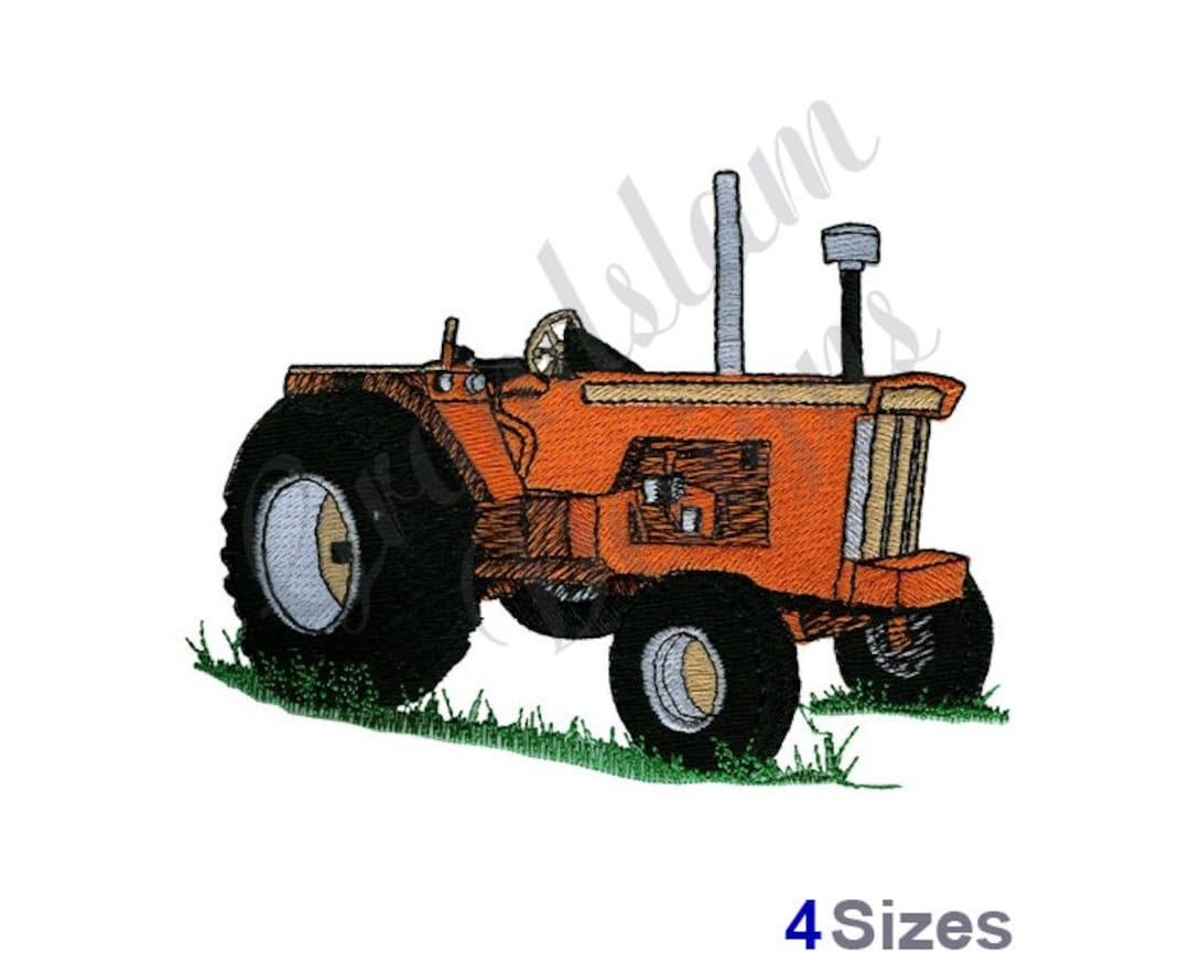 Classic Tractor - Machine Embroidery Design - Etsy