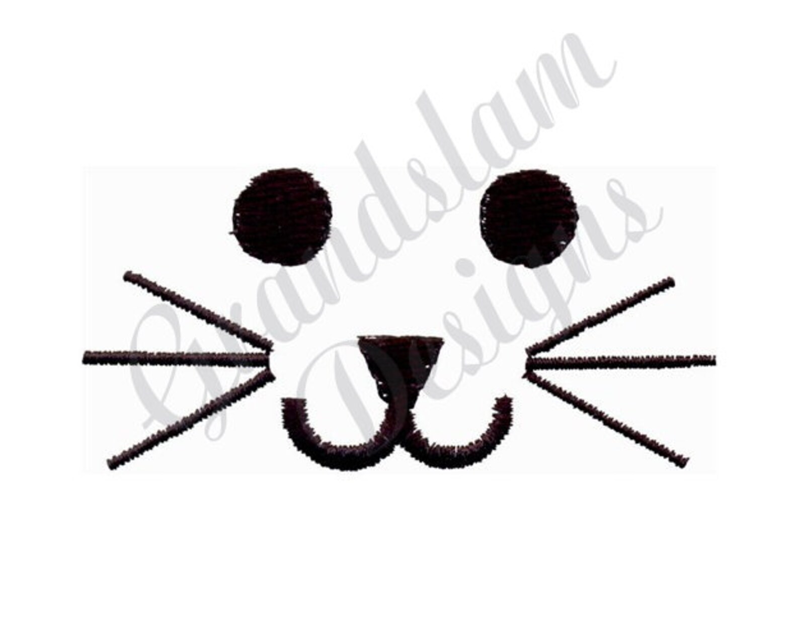 Kitty Cat Face Machine Embroidery Design Face Mask Face | Etsy