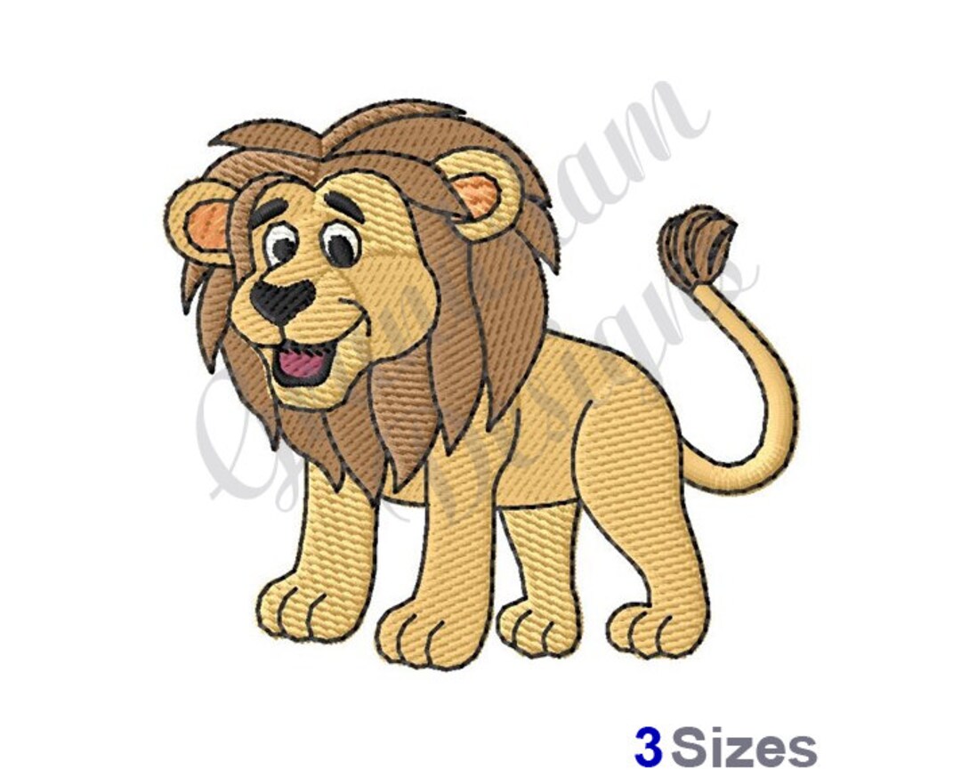 Lion - Machine Embroidery Design - Etsy