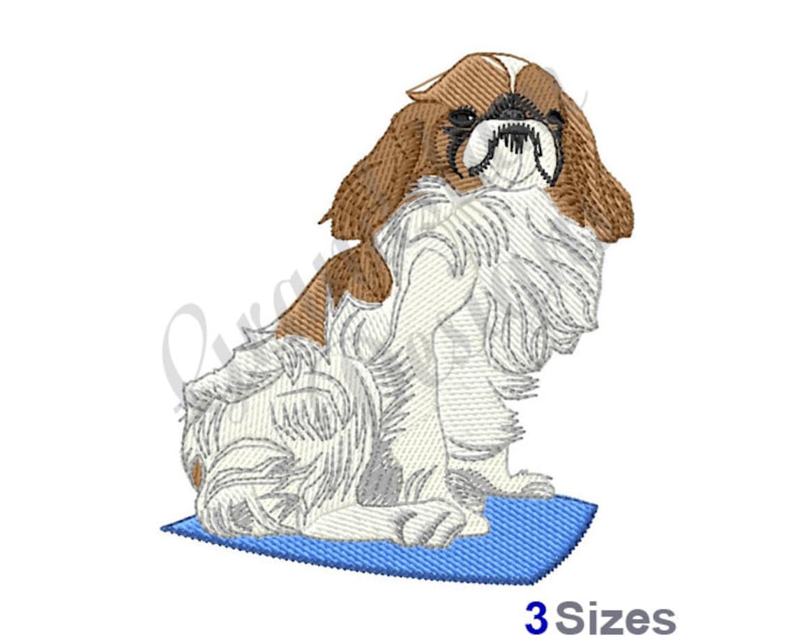 Pekingese Dog - Machine Embroidery Design - Etsy