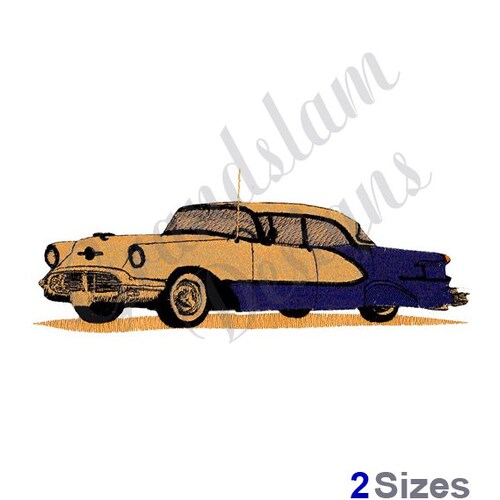 Classic Muscle Car Machine Embroidery Design - Etsy