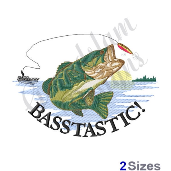 Fishing Embroidery - Etsy