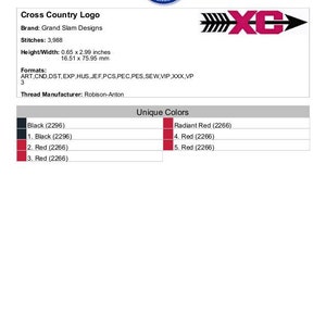 Cross Country Logo - Machine Embroidery Design, Embroidery Designs ...