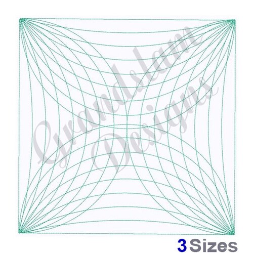 Leaf Square Outline Quilt Block Machine Embroidery Design - Etsy