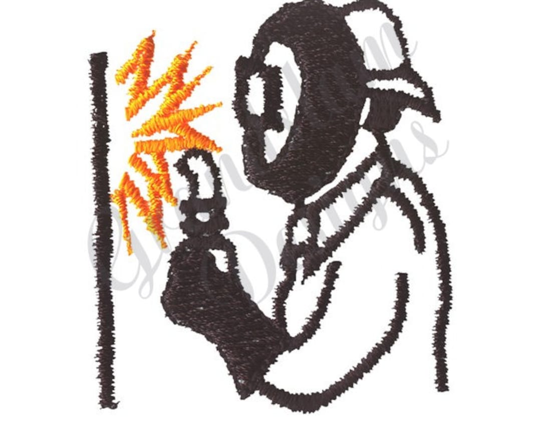 Welder Outline - Machine Embroidery Design - Etsy