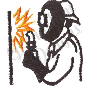 Welder Outline - Machine Embroidery Design - Etsy