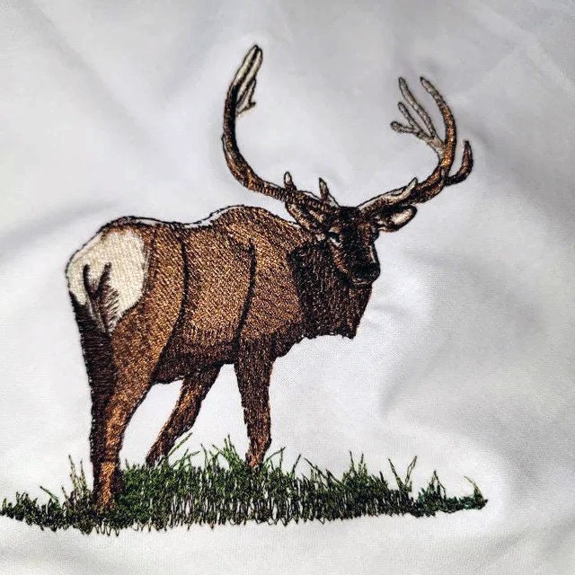 Realistic Elk - Machine Embroidery Design - Etsy