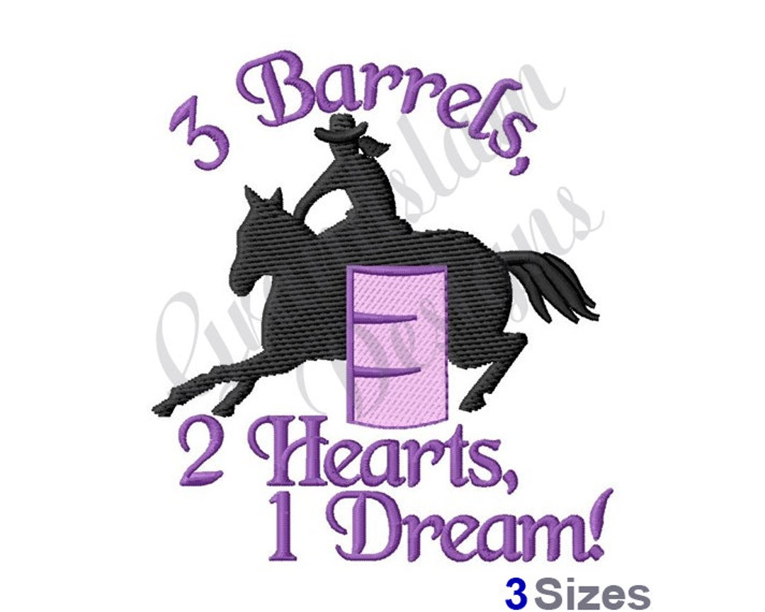 Barrel Racing Horse - Machine Embroidery Design, Embroidery Designs ...