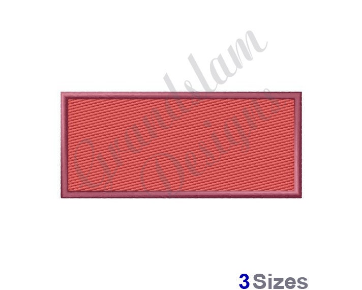 Filled Rectangle Machine Embroidery Design, Embroidery Designs, Machine ...