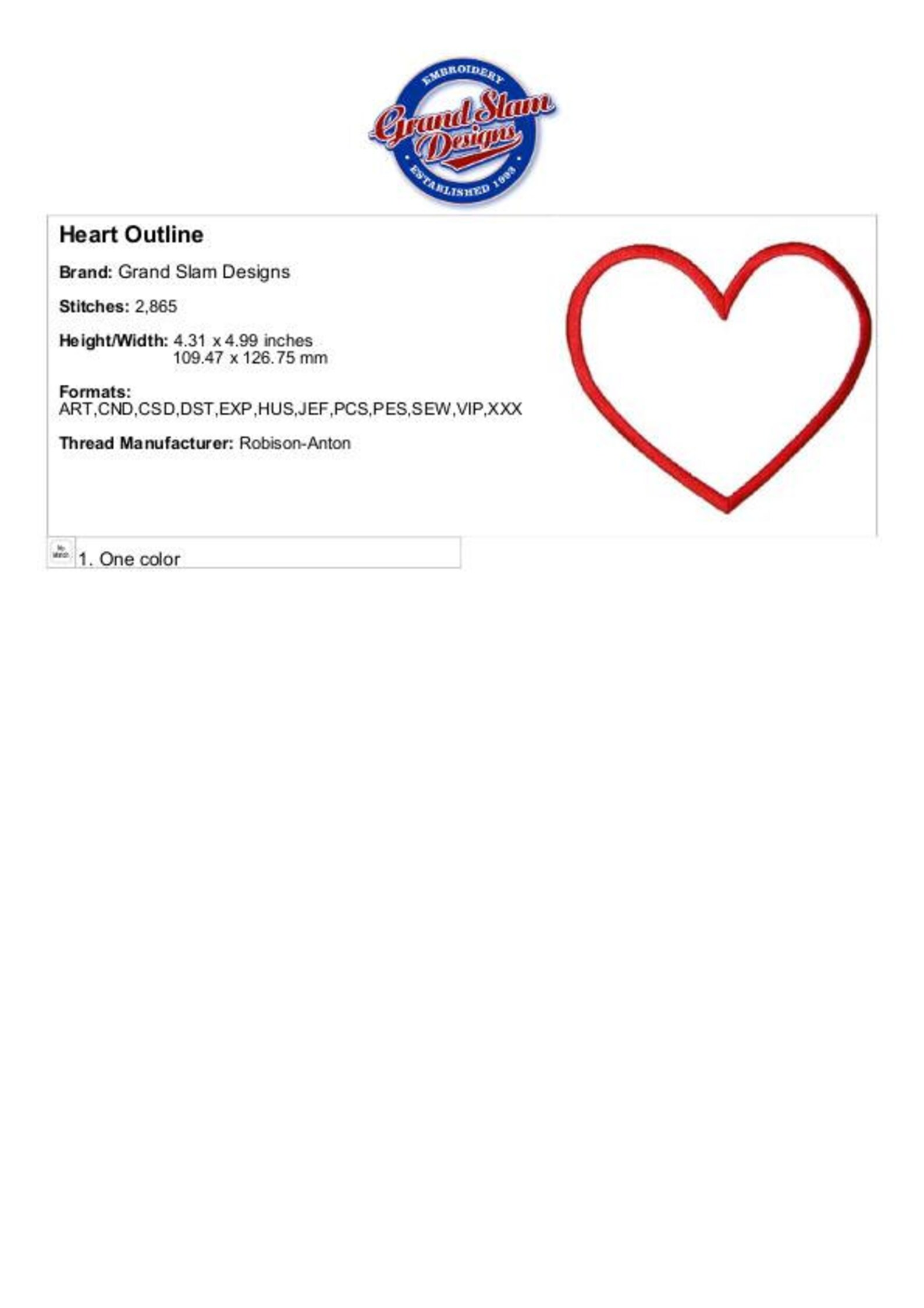 Heart Outline Machine Embroidery Design Embroidery Designs - Etsy