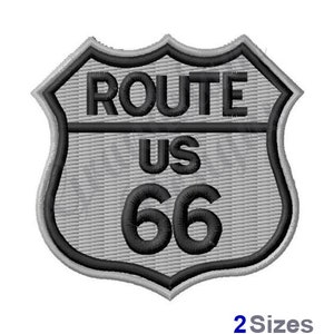 Route 66 Sign - Machine Embroidery Design - Etsy