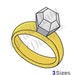 Diamond Wedding Ring - Machine Embroidery Design - Etsy