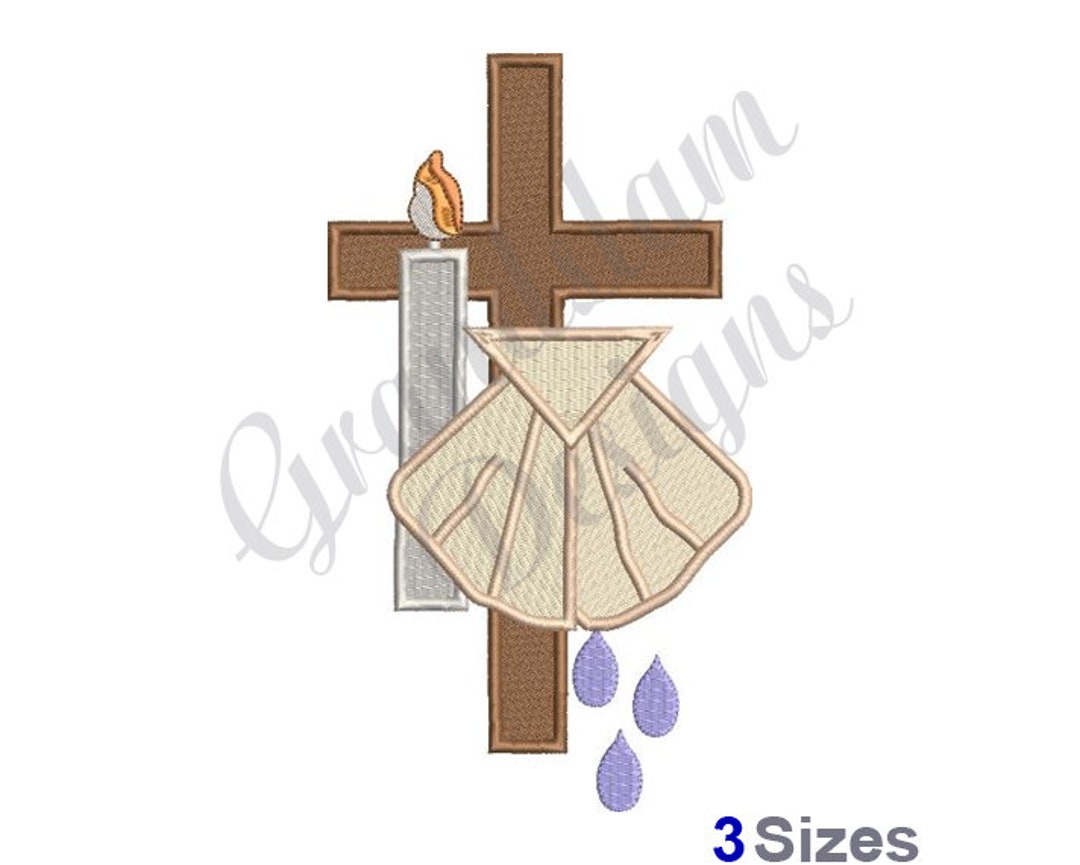 Baptism Design - Machine Embroidery Design, Embroidery Designs, Machine ...