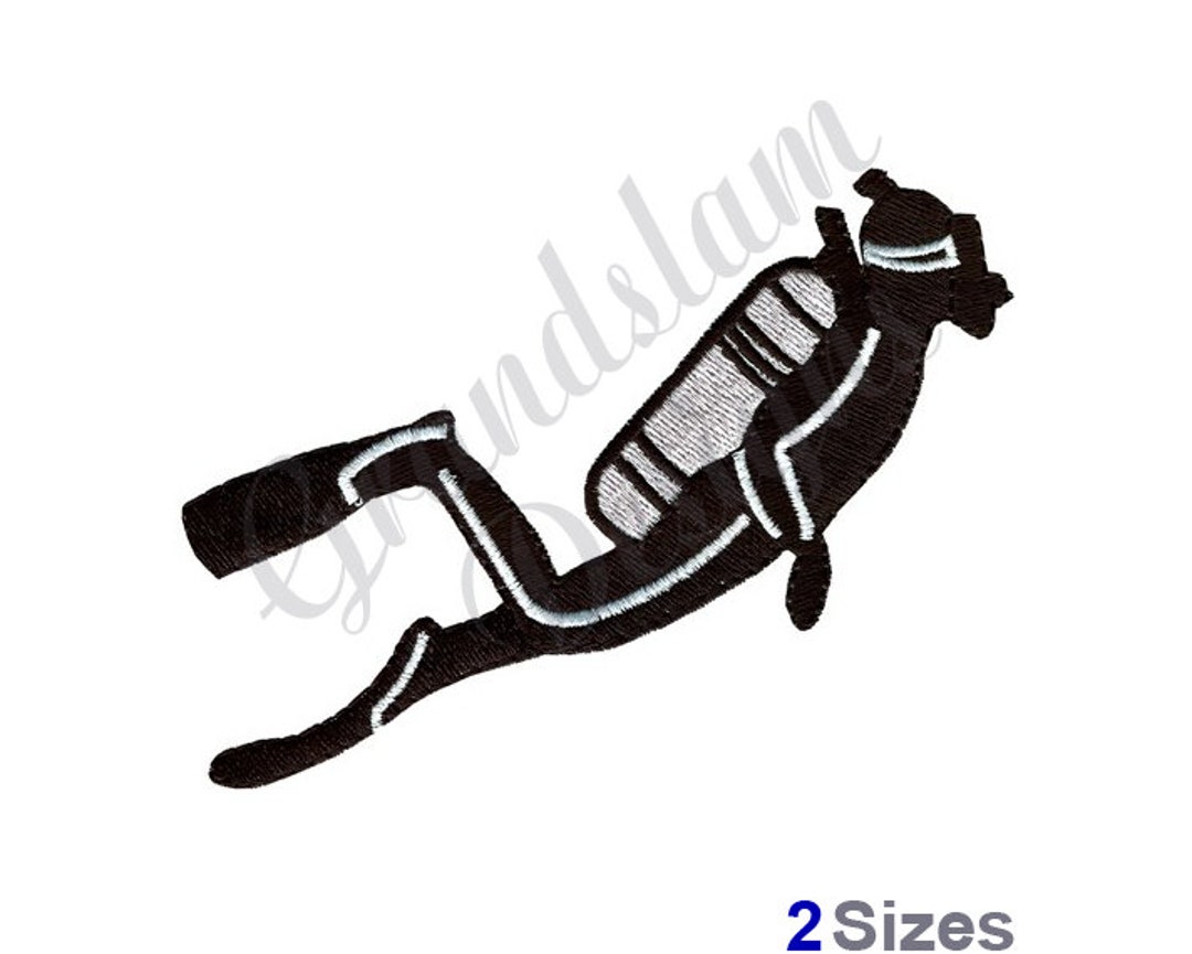 Scuba Diver - Machine Embroidery Design, Embroidery Designs, Machine ...