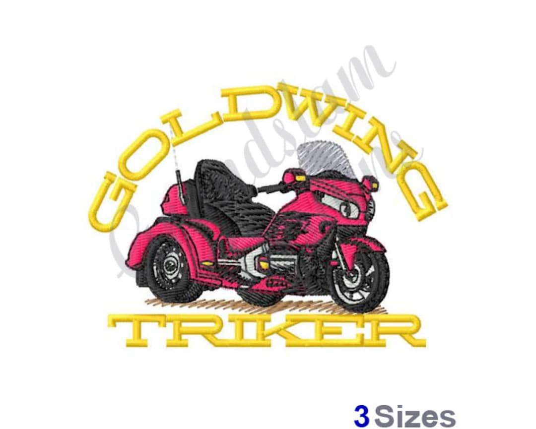 Honda Goldwing Trike - Machine Embroidery Design, Embroidery Designs ...