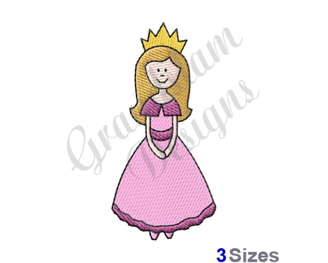 Princess - Machine Embroidery Design, Embroidery Designs, Machine ...