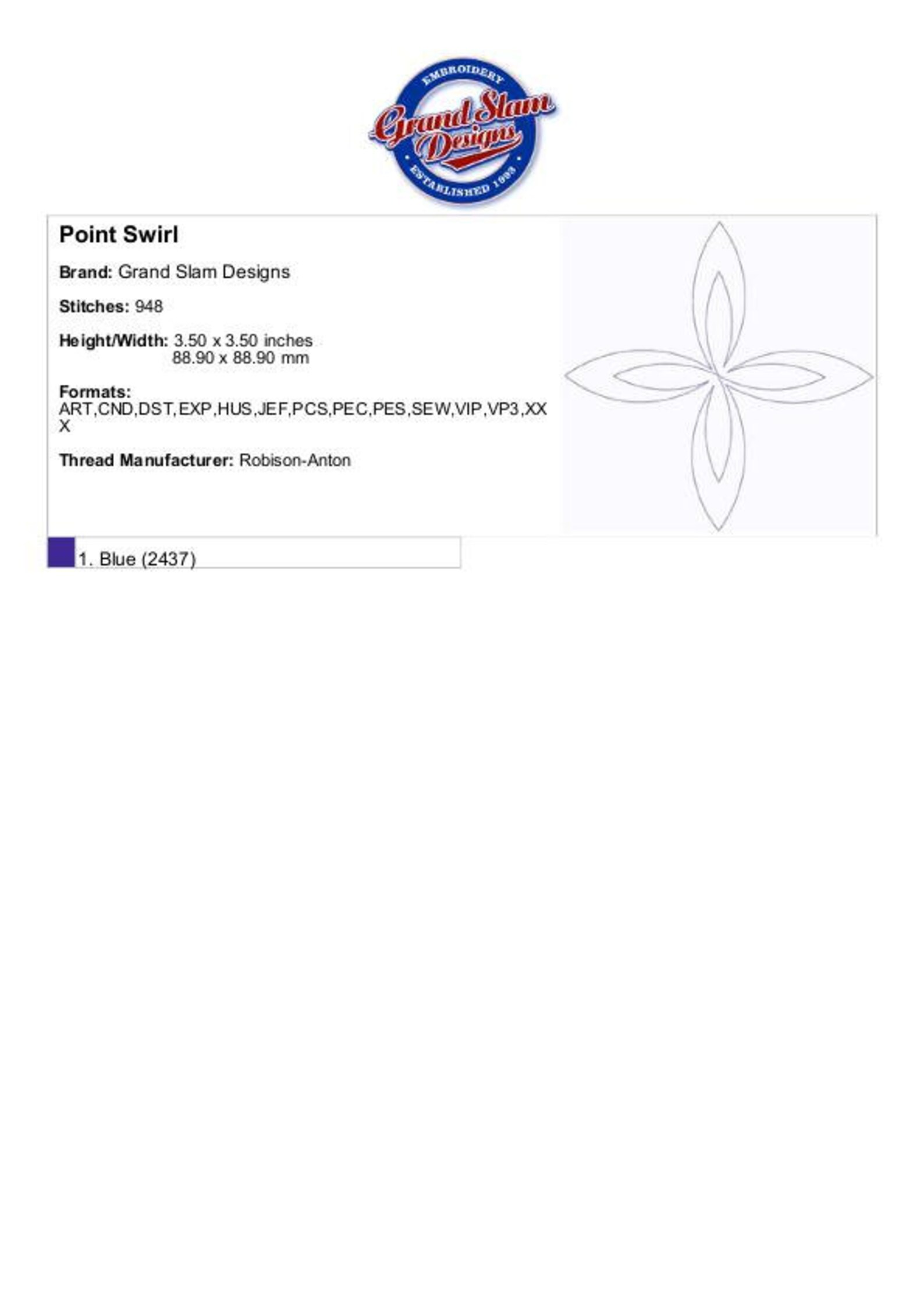 Point Swirl Quilt Block machine Embroidery Design Embroidery | Etsy