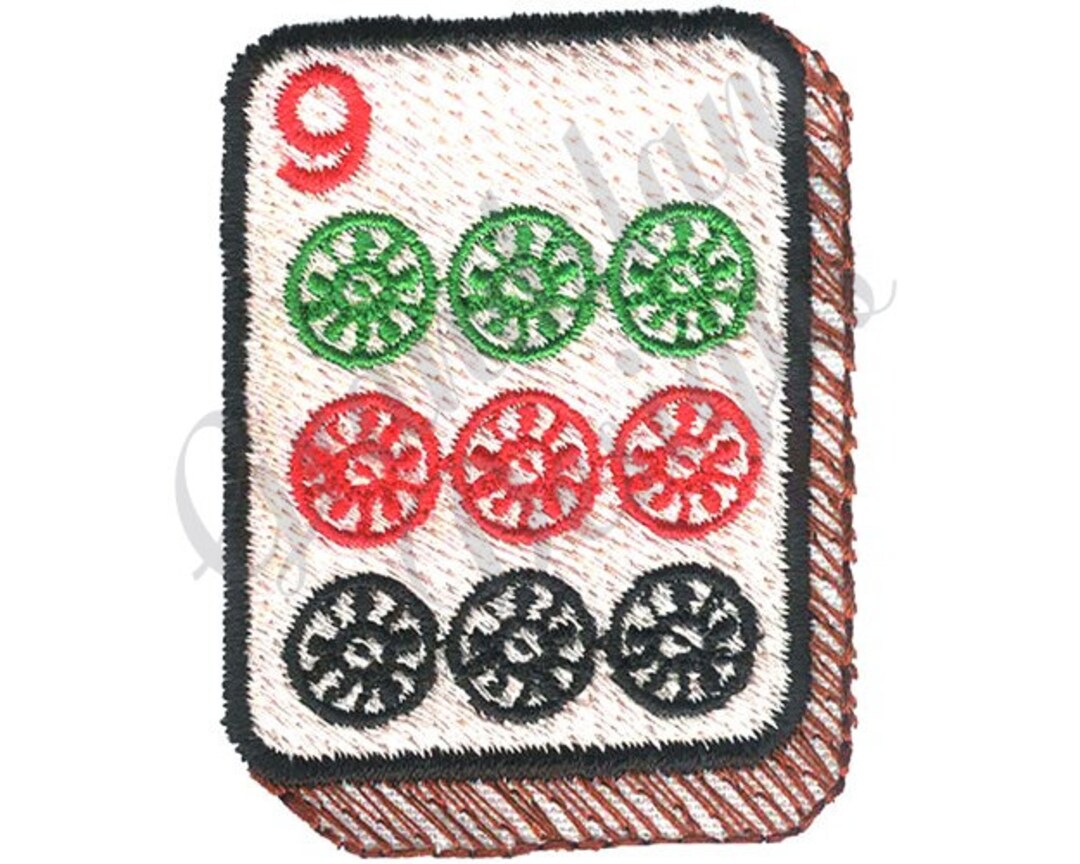 Mahjong Tile - Machine Embroidery Design - Etsy
