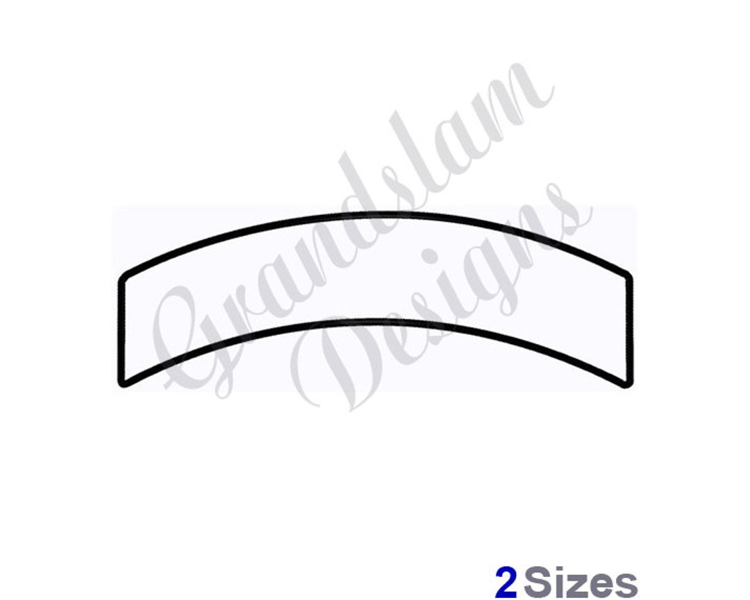 Straight Rocker Border Top Ribbon - Machine Embroidery Design - Etsy
