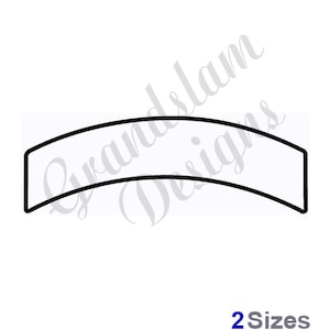 Straight Rocker Border Top Ribbon - Machine Embroidery Design - Etsy