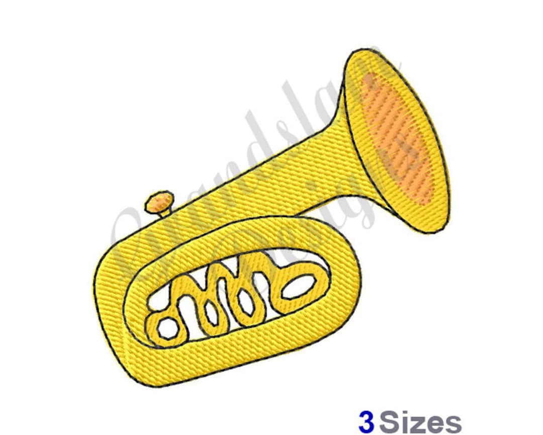 Tuba - Machine Embroidery Design - Etsy