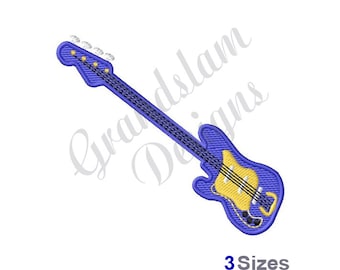 Electric Guitar machine Embroidery Design, Embroidery Designs, Machine ...