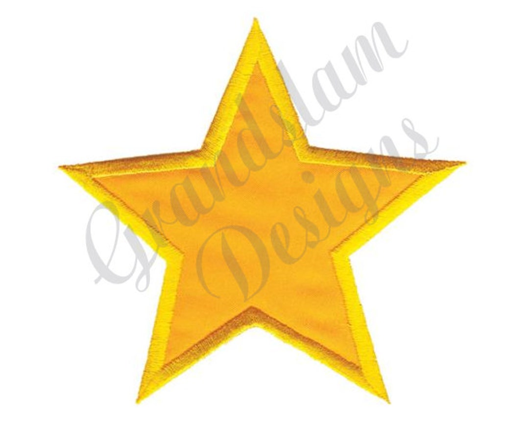Star Applique - Machine Embroidery Design - Etsy