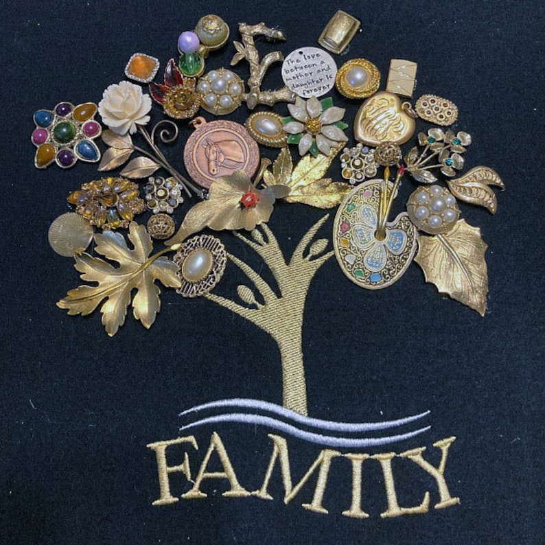 Family Tree Machine Embroidery Design - Etsy