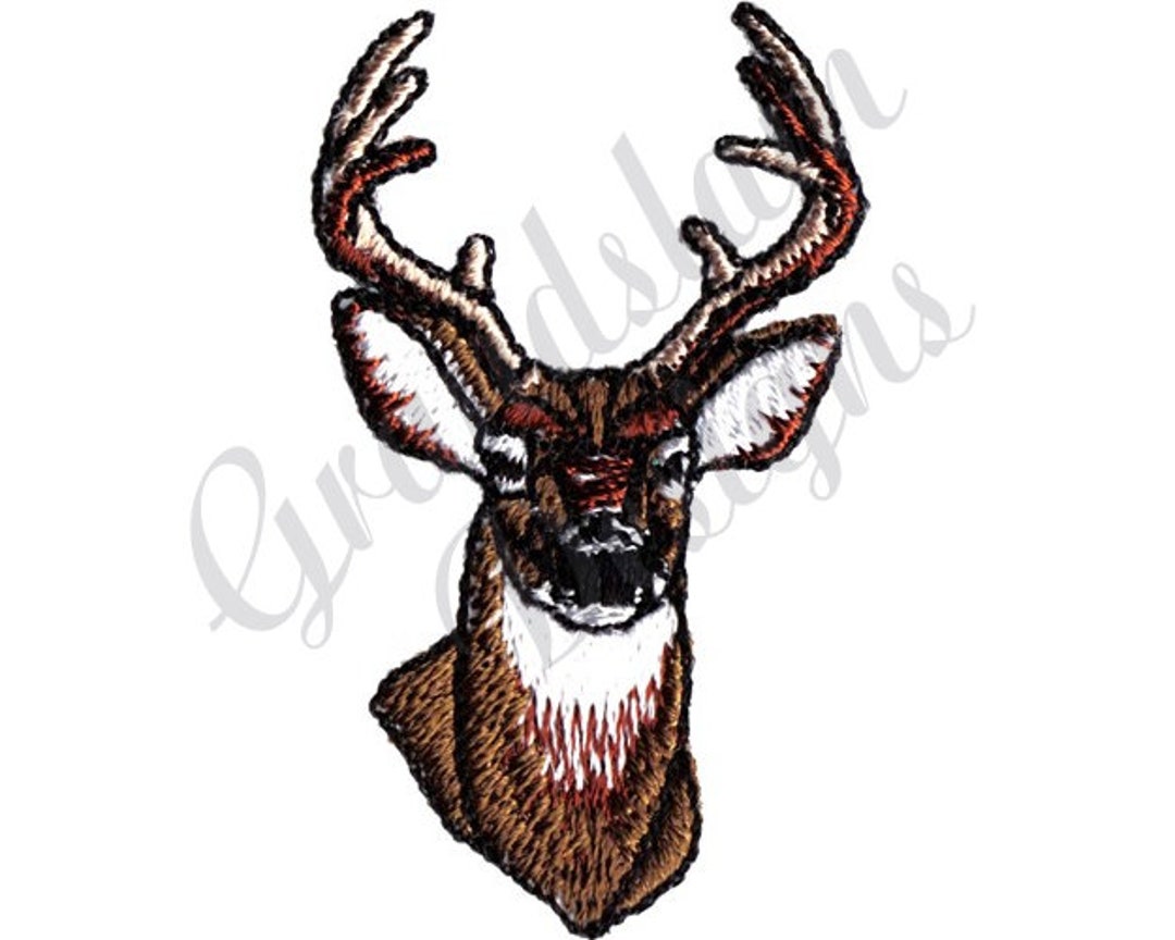 Deer Head - Machine Embroidery Design, Embroidery Designs, Machine ...