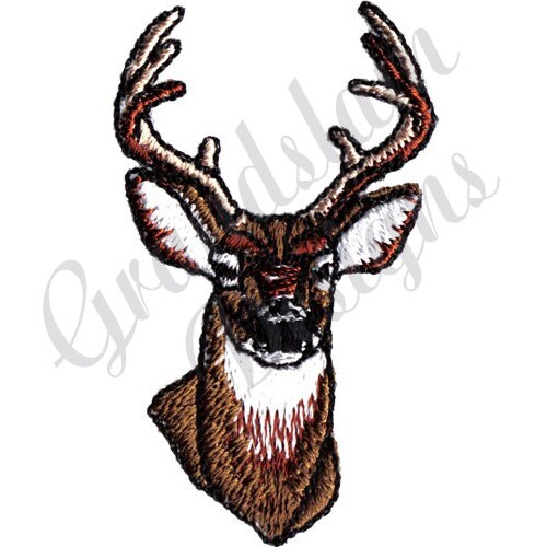 Whitetail Deer Scene Machine Embroidery Design - Etsy