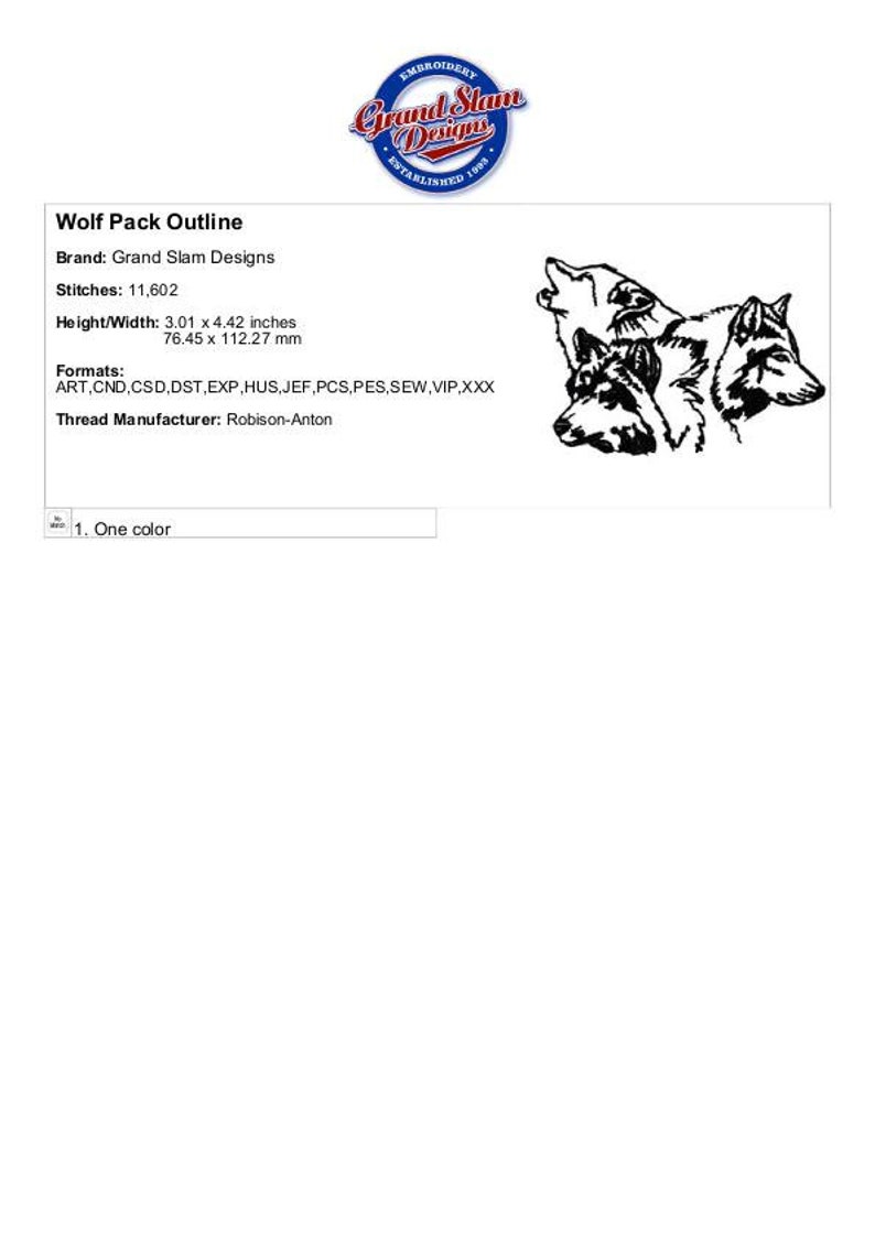 Wolf Pack Outline Machine Embroidery Design - Etsy