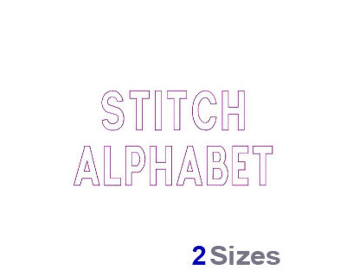 Stitch Alphabet Machine Embroidery Font | Etsy