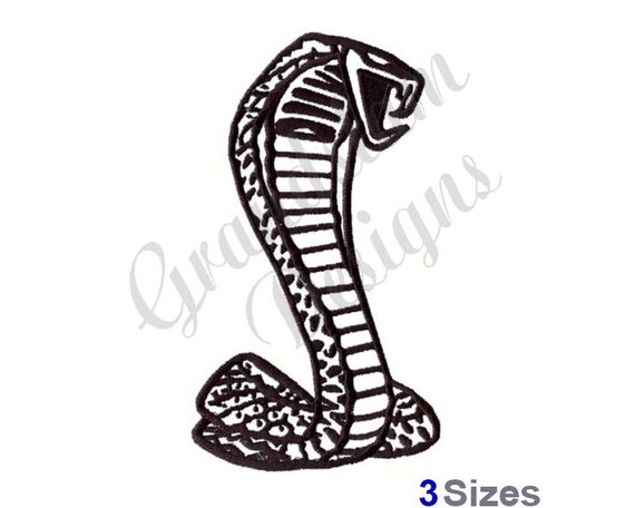 Cobra Machine Embroidery Design | Etsy
