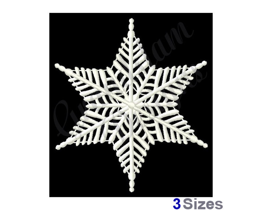 Fsl Snowflake - Machine Embroidery Design - Etsy