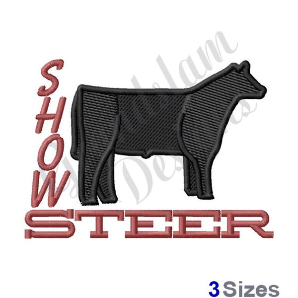 Show Steer Machine Embroidery - Etsy