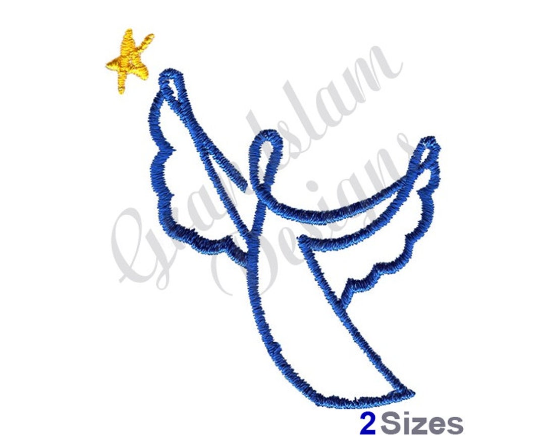 Abstract Angel - Machine Embroidery Design, Embroidery Designs, Machine ...