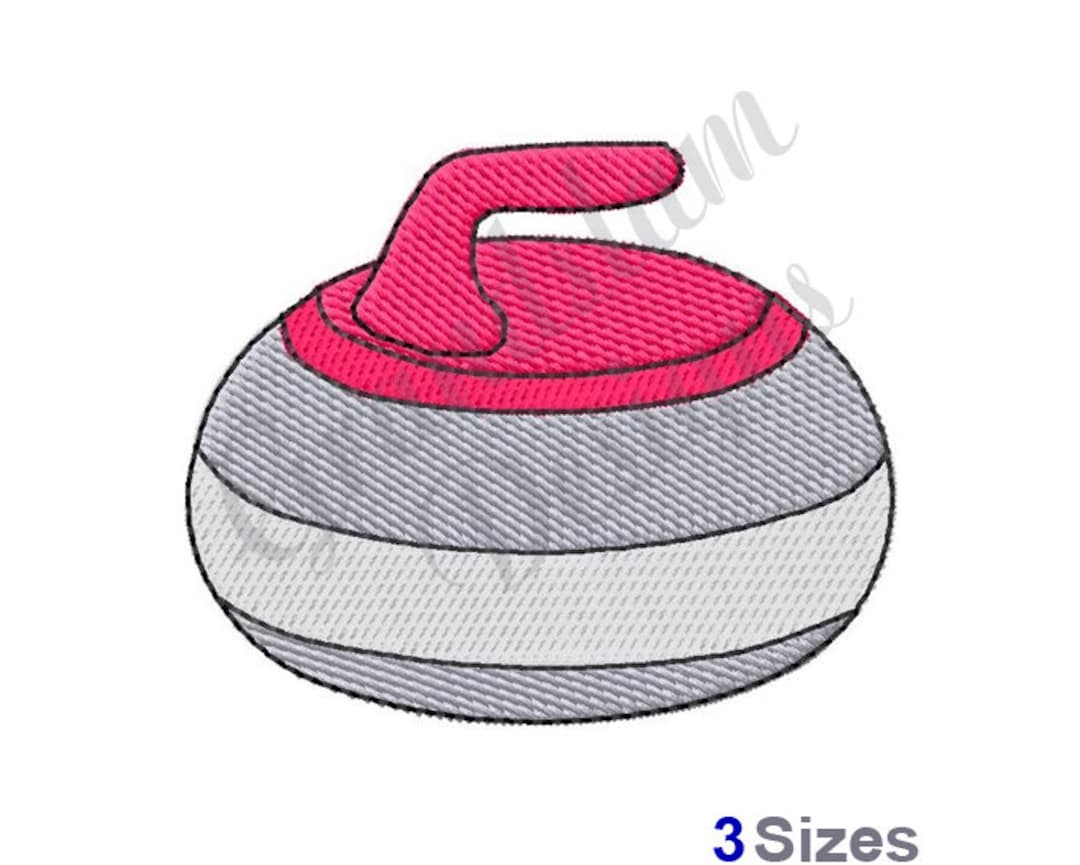 Curling Stone Rock - Machine Embroidery Design, Embroidery Designs ...