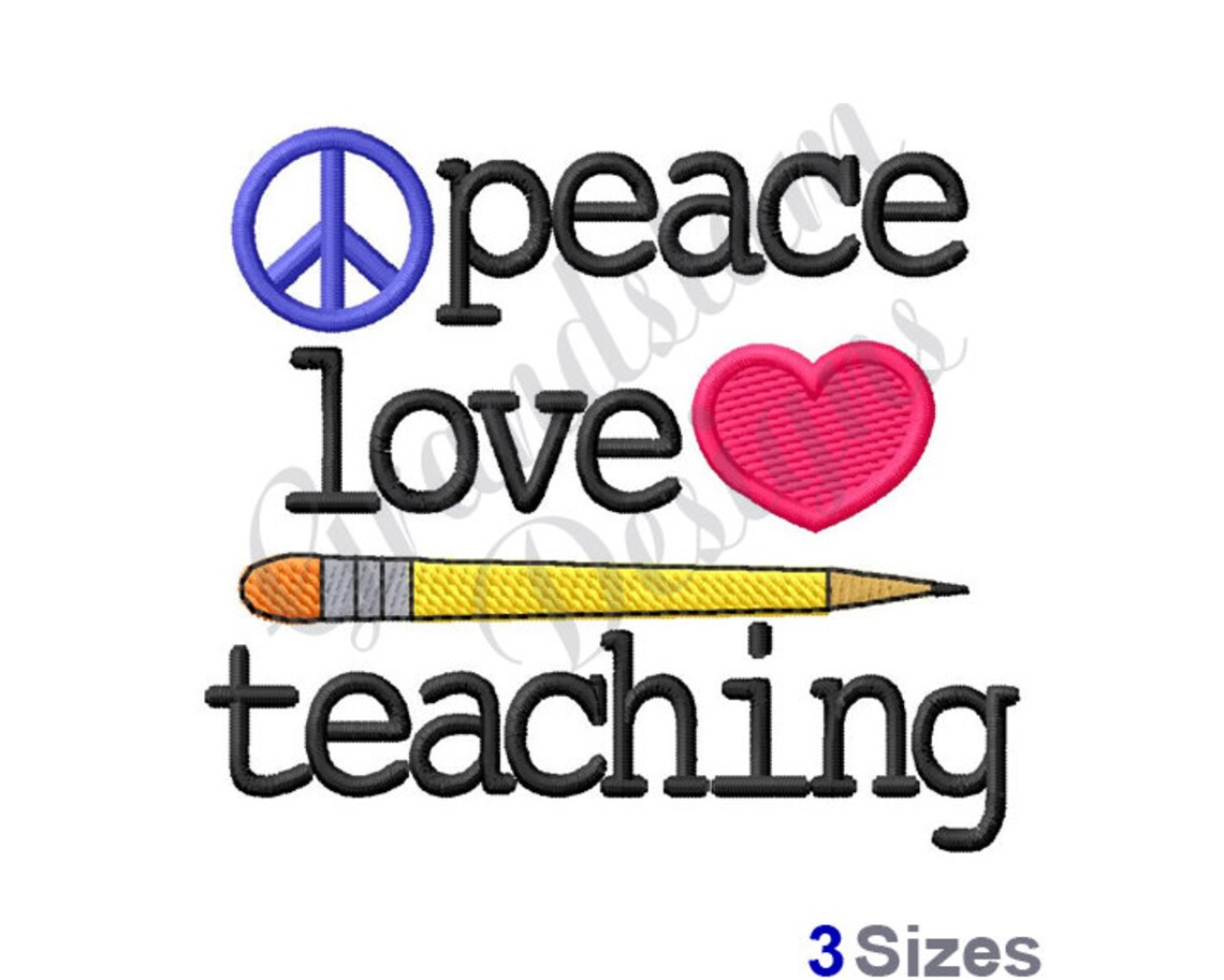 Teacher Machine Embroidery Design - Etsy