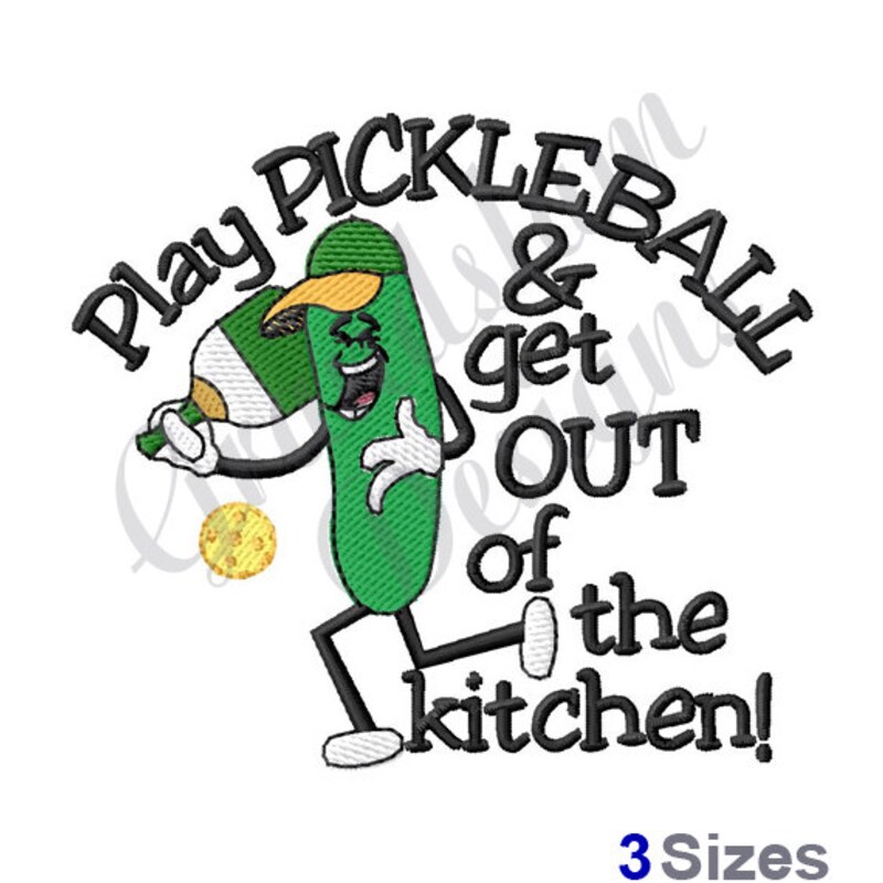 Pickleball Embroidery Designs - Etsy
