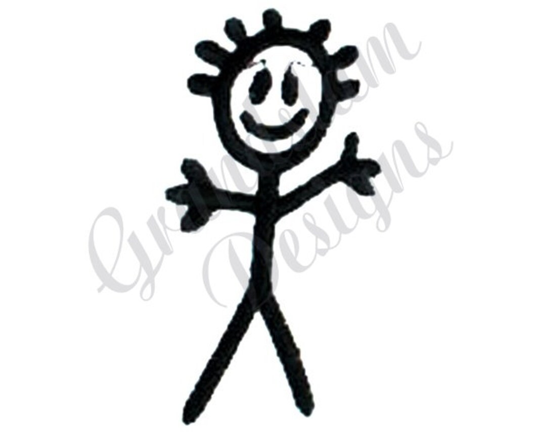 Stick Boy -machine Embroidery Design, Embroidery Designs, Machine ...